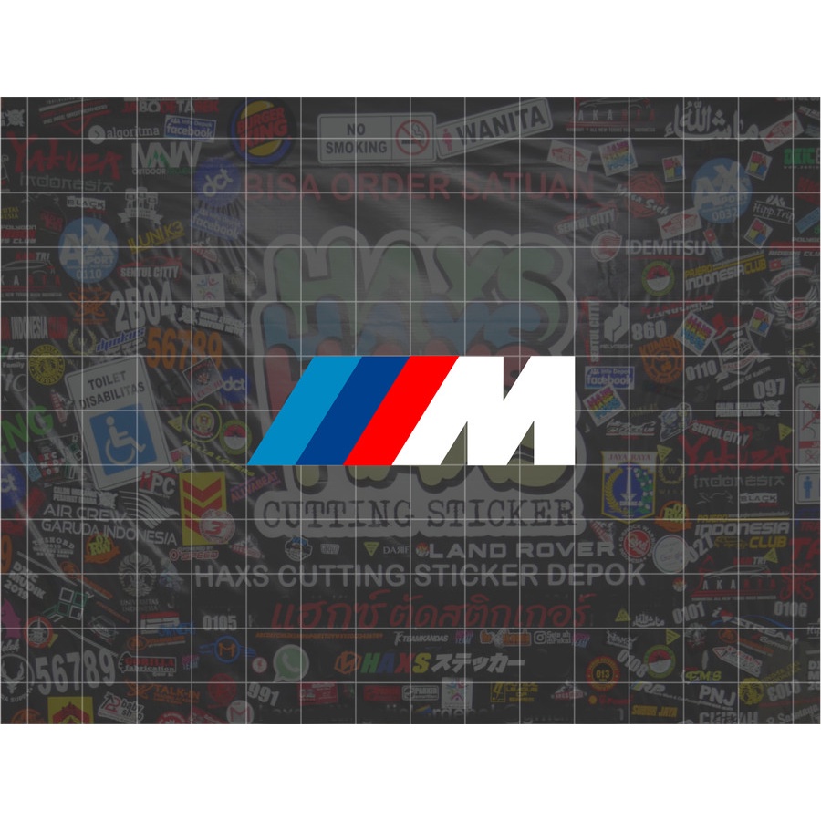 Jual Cutting Sticker M BMW Ukuran 6 Cm Untuk Motor Mobil | Shopee Indonesia