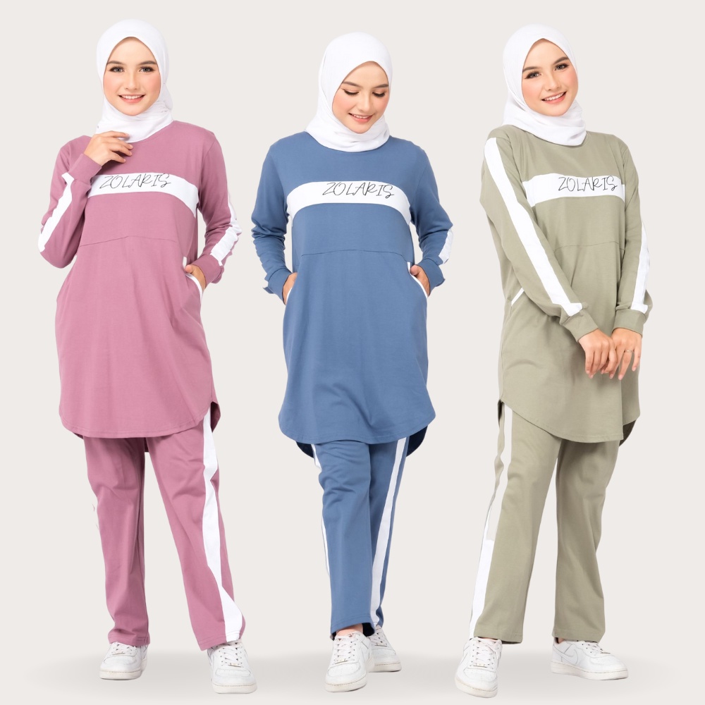 Jual Ayumi Set - Setelan Baju Olahraga Wanita Jumbo Senam Muslimah One ...