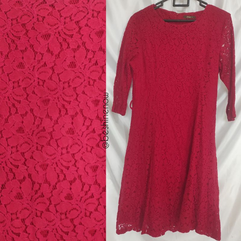 Jual Dress Red / Dress Merah / Dress Merah / Dress Branded / Dress ...