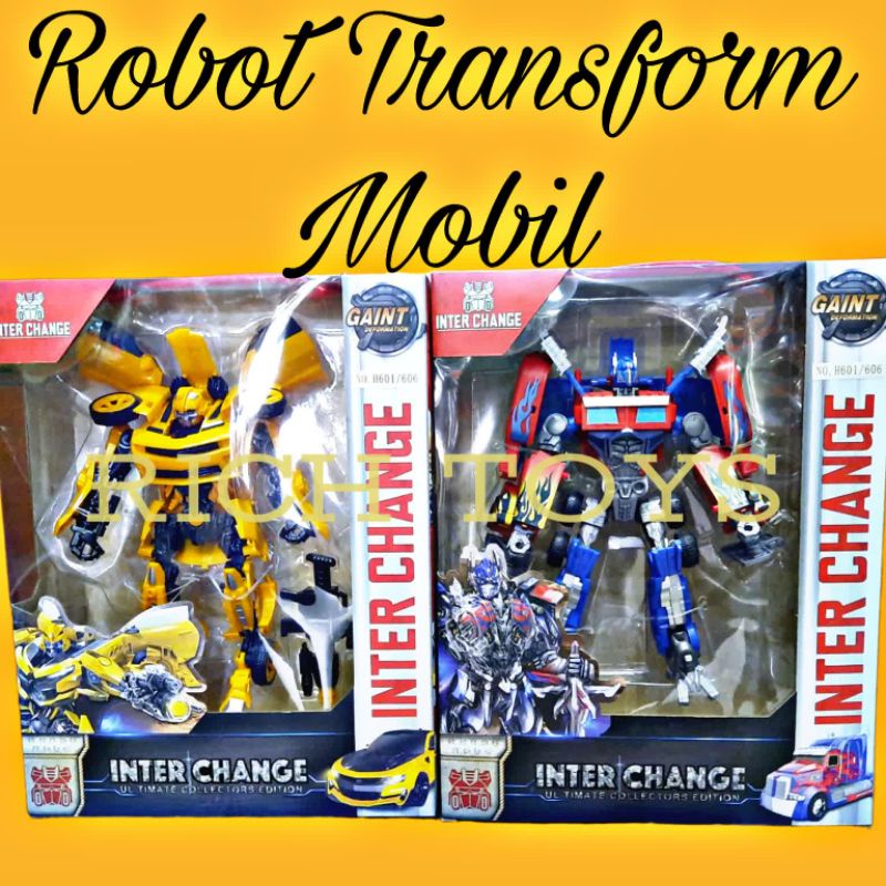 Jual Inter Change Robot Transform Berubah Mobil 2in1 Mainan Anak Laki Laki | Shopee Indonesia