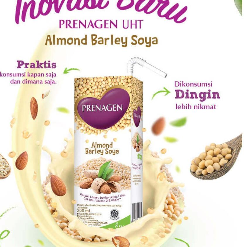 Jual 4.4 STOK READY Prenagen Mommy UHT Berry Love/Almond barley soya ...