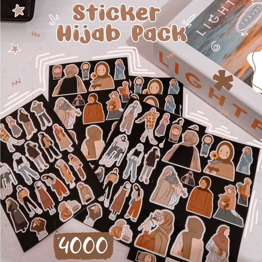 Jual [HALOPOLAROID] STICKER DECO STIKER AESTHETIC STICKER HIJAB CUTE ...