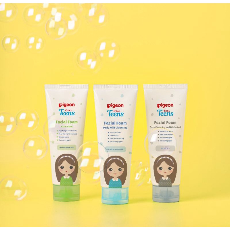 Jual pigeon Teens Facial Foam Acne Care 100g | Shopee Indonesia