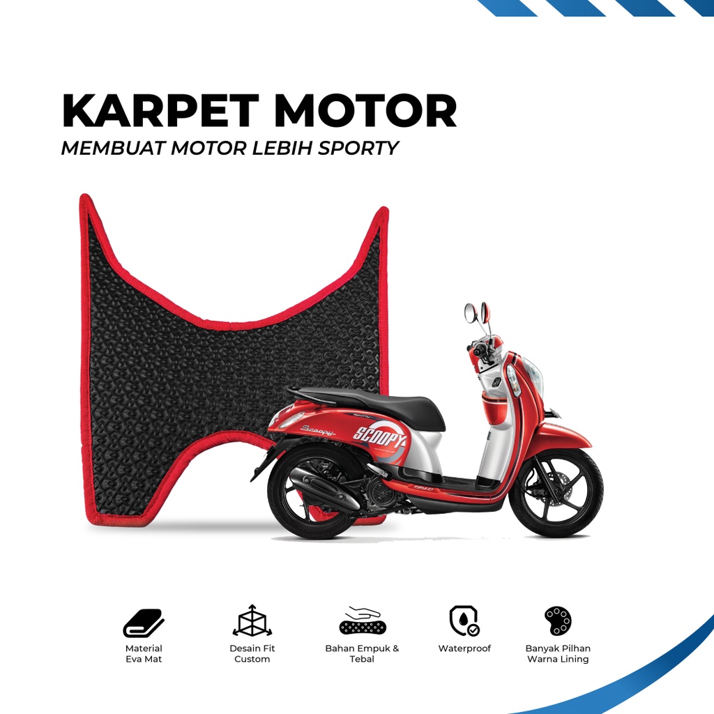 Jual Karpet Motor/Alas Pijakan Kaki Motor Vario, Beat, Scopy | Shopee ...