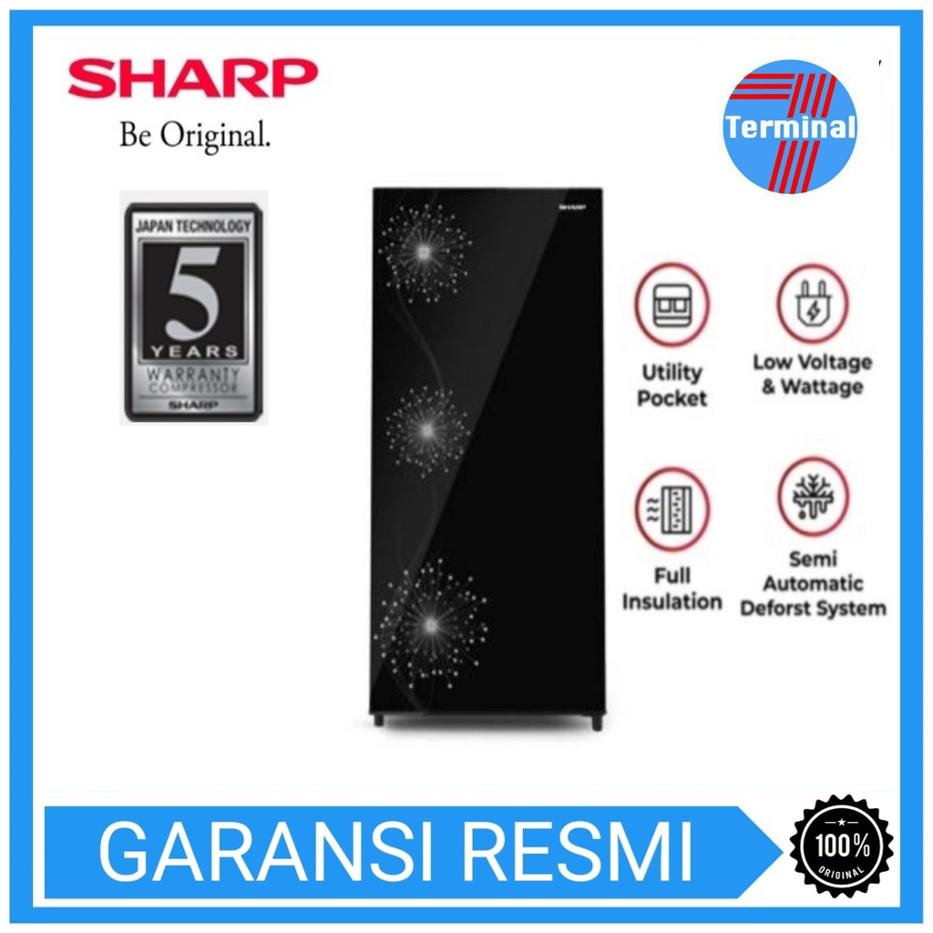 Jual Sharp Kulkas 1 Pintu SJX 197 WDW Shine Dandelion Series SJ-X197W ...