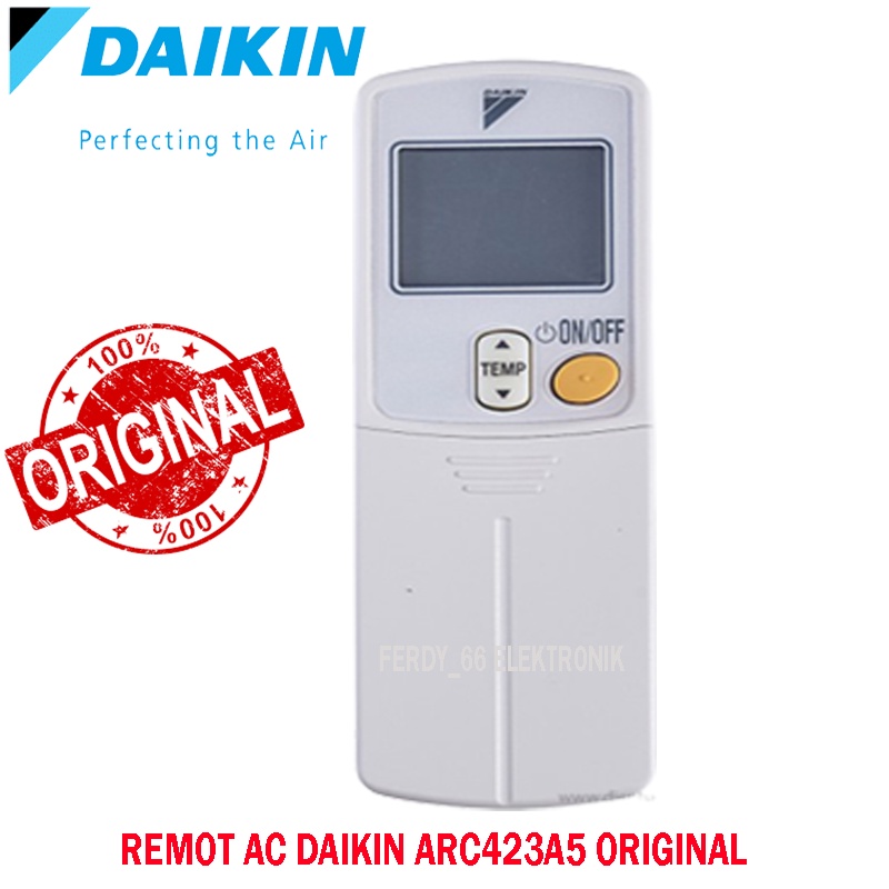 Jual REMOT REMOTE AC DAIKIN ARC423A5 ORIGINAL | Shopee Indonesia