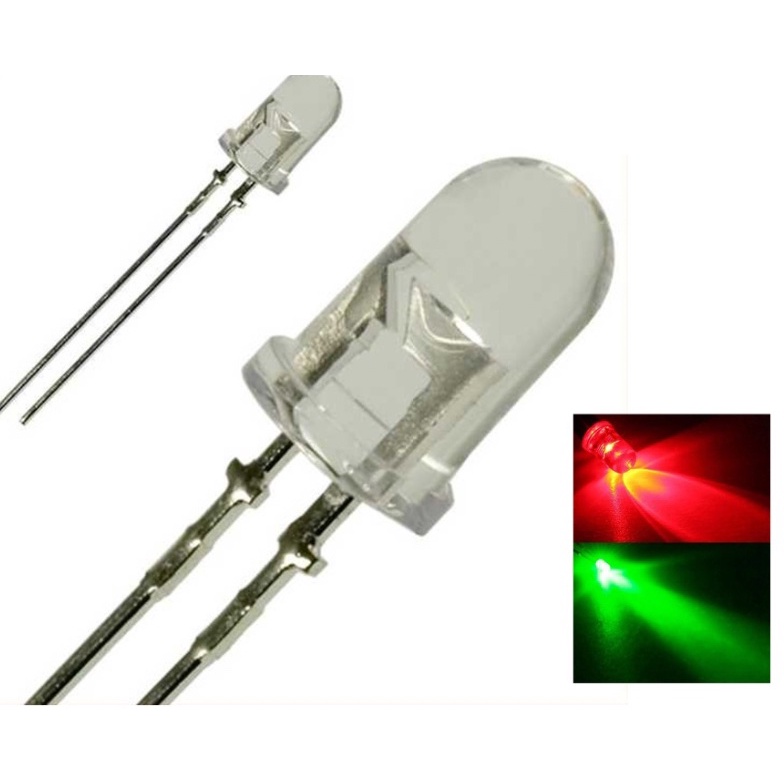 Jual Lampu LED 5mm Kepala Bening - Merah / Kuning / Hijau / Biru ...