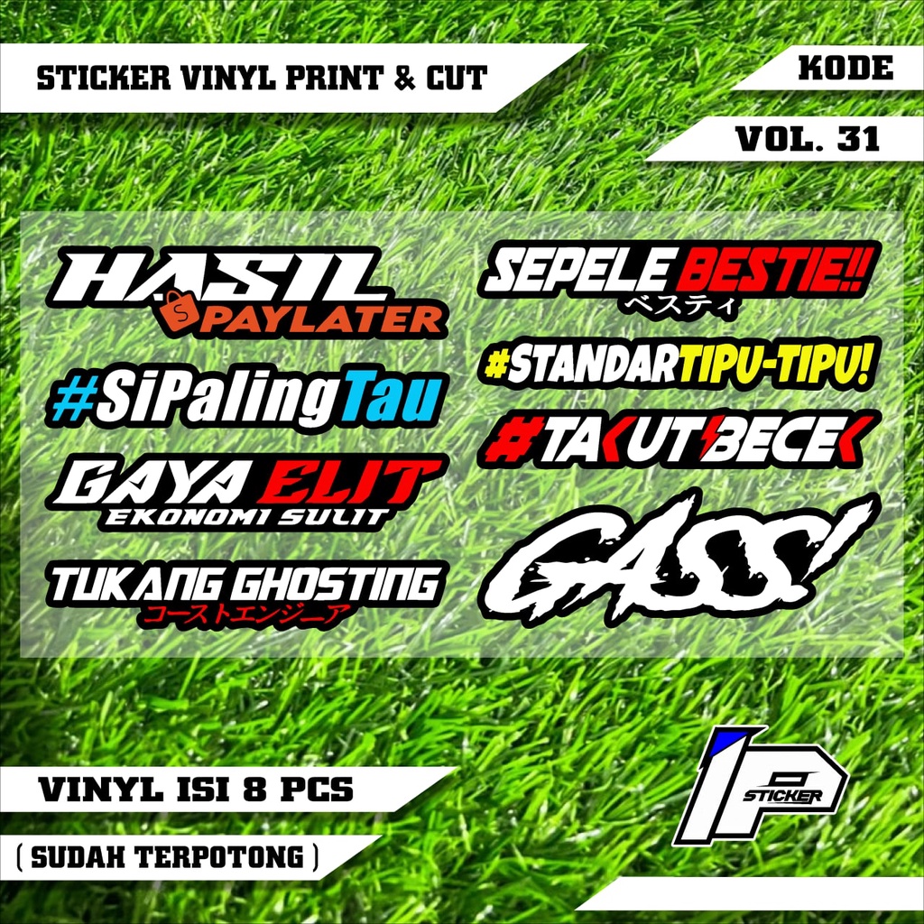 Jual STICKER RACING / STIKER PACK KATA KATA / STIKER MOTOR / STICKER BALAP HOLOGRAM VOL.31 ...