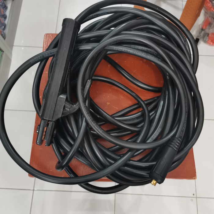 Jual Kabel las set 15 meter stang las kabel las 25 mm set tang | Shopee ...