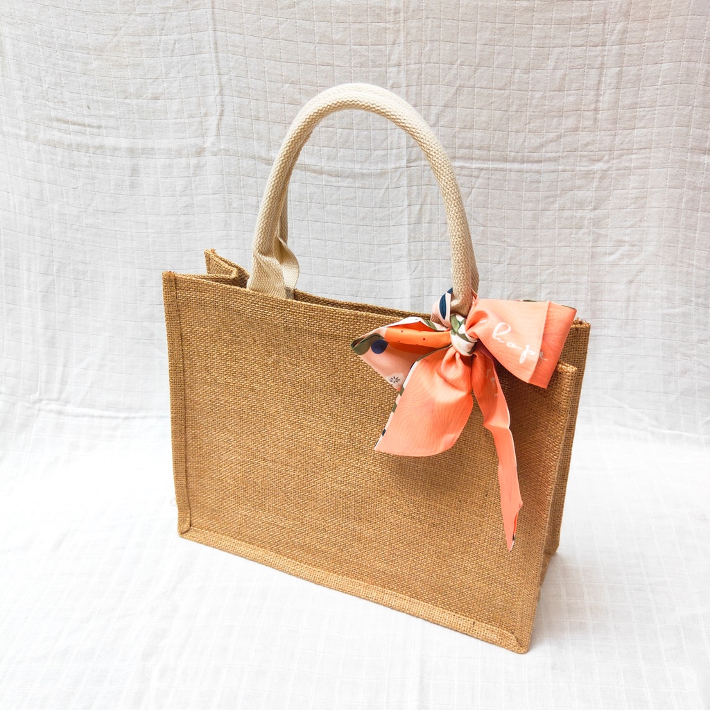 Jual Jute Bag Tas Goni Tote Bag Waterproof Burlap Bag Laminasi Hampers ...