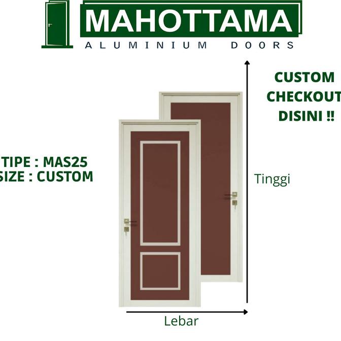 Jual Mahottama Pintu Rumah Kamar Mandi / Tidur Aluminium Kaca Sliding ...