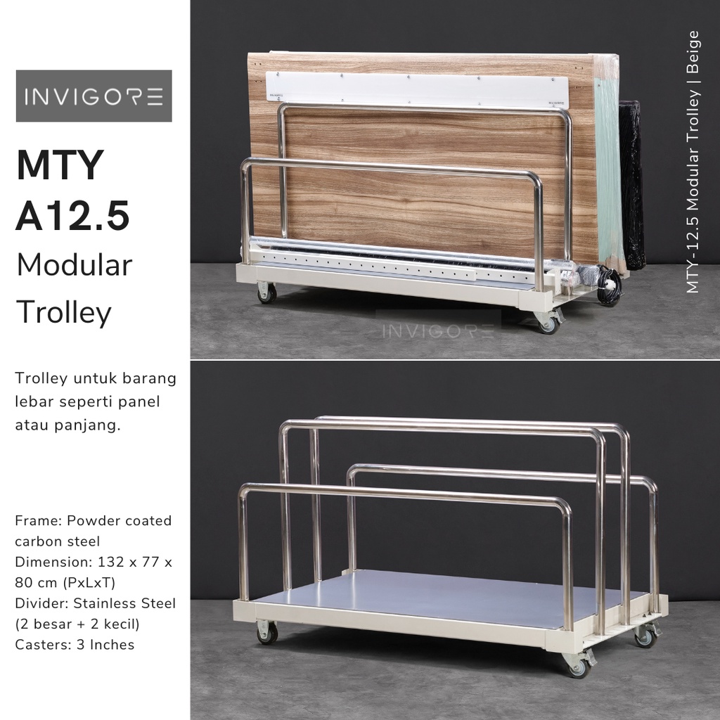 Jual Heavy Duty Modular Trolley - Roda Pembawa Barang (MTY_A1) | Shopee ...