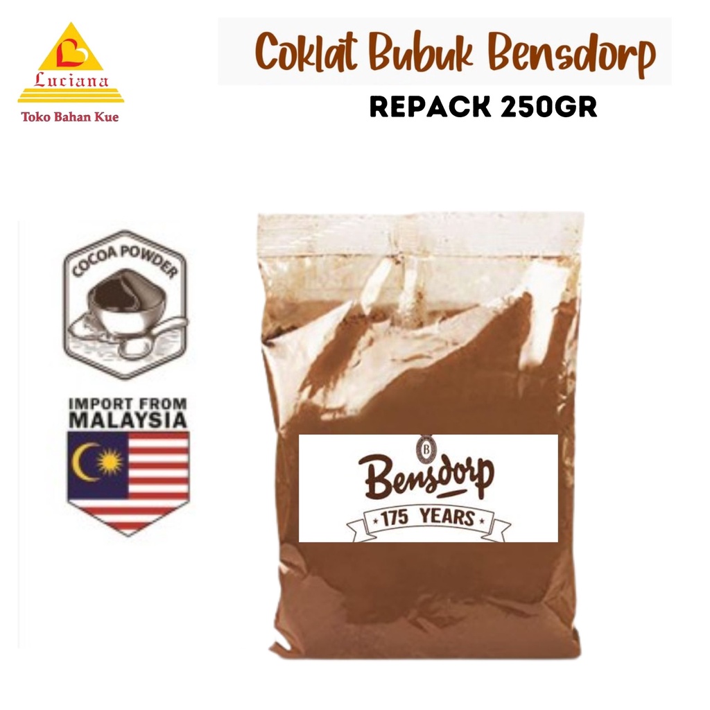Jual COKLAT BUBUK BENSDROP COCOA POWDER REPACK 250 gram /AVANTE QUEEN ...