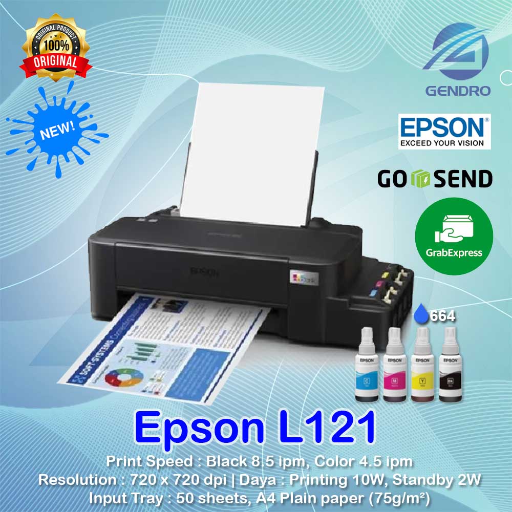 Jual Printer Epson L121 Print Only Garansi Resmi | Shopee Indonesia