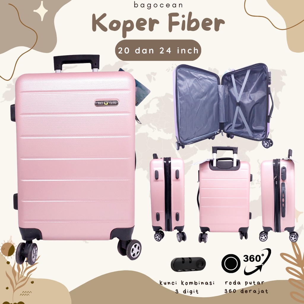 Jual KOPER FIBER POLO VIENNA 20" 24" / Koper HARDCOVER BAGASI / Koper ...