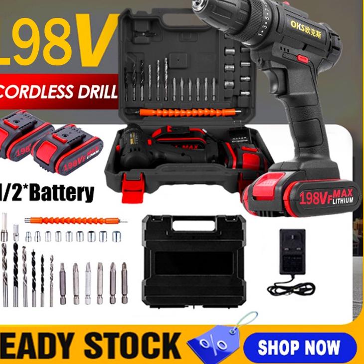 Jual Kualitas Tinggi 168VF Bor Mesin Elektrik Drill 10mm Set Reversible ...