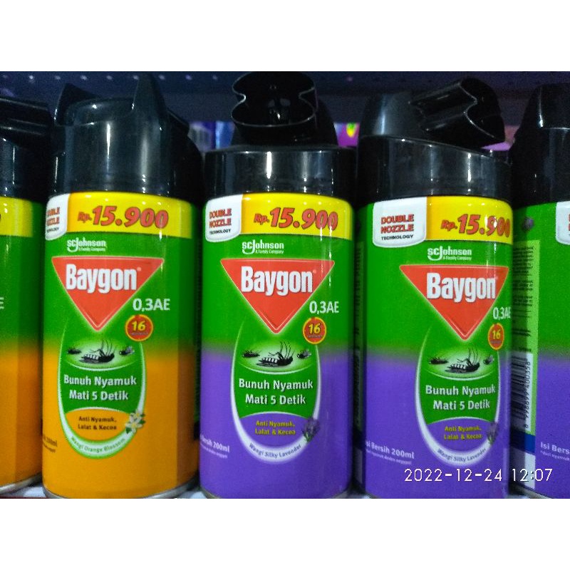 Jual Baygon Semprot/Spray/Aerosol Double Nozzle 200ml | Shopee Indonesia