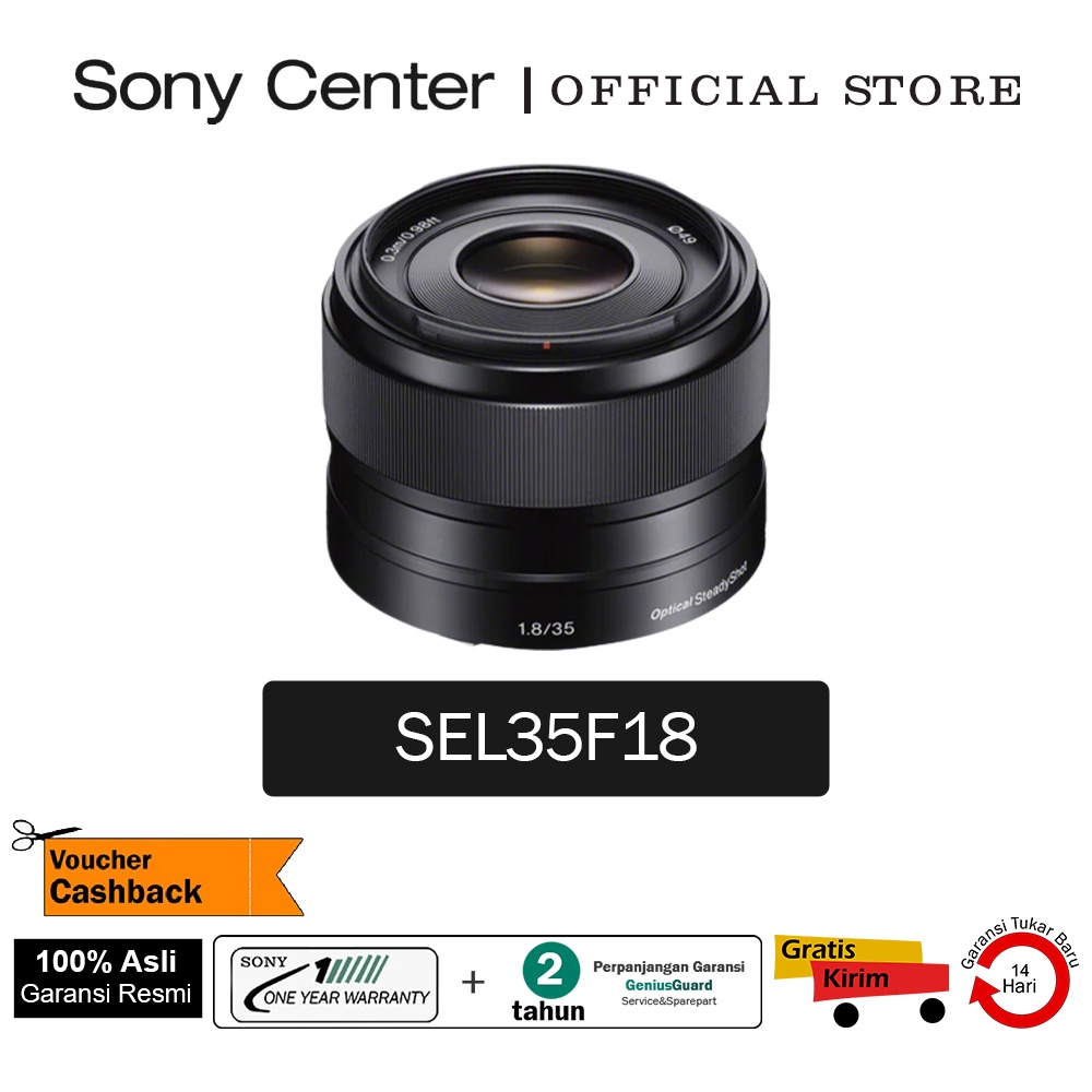 Jual SONY E 35mm F1.8 OSS / Lensa Sony Fix 35mm / Lensa Bokeh / Lensa Kamera SEL35F18 . Garansi ...