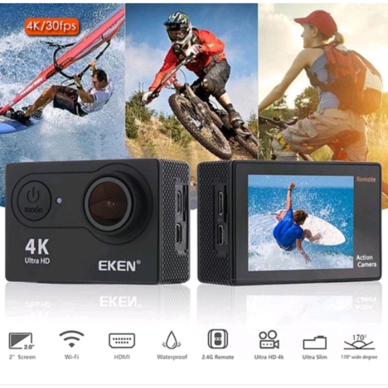 Jual Action camera EKEN original H9R 4K 30fps | Shopee Indonesia