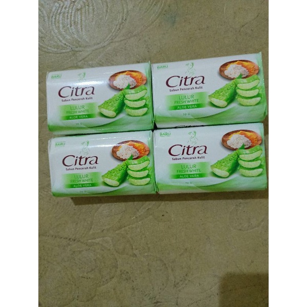 Jual SABUN CITRA LULUR FRESH WHITE 4x70g(4pcs) | Shopee Indonesia