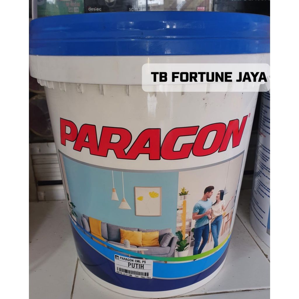 Jual CAT TEMBOK PARAGON PUTIH 20KG PAIL PIL / CAT TEMBOK INTERIOR 20 KG ...