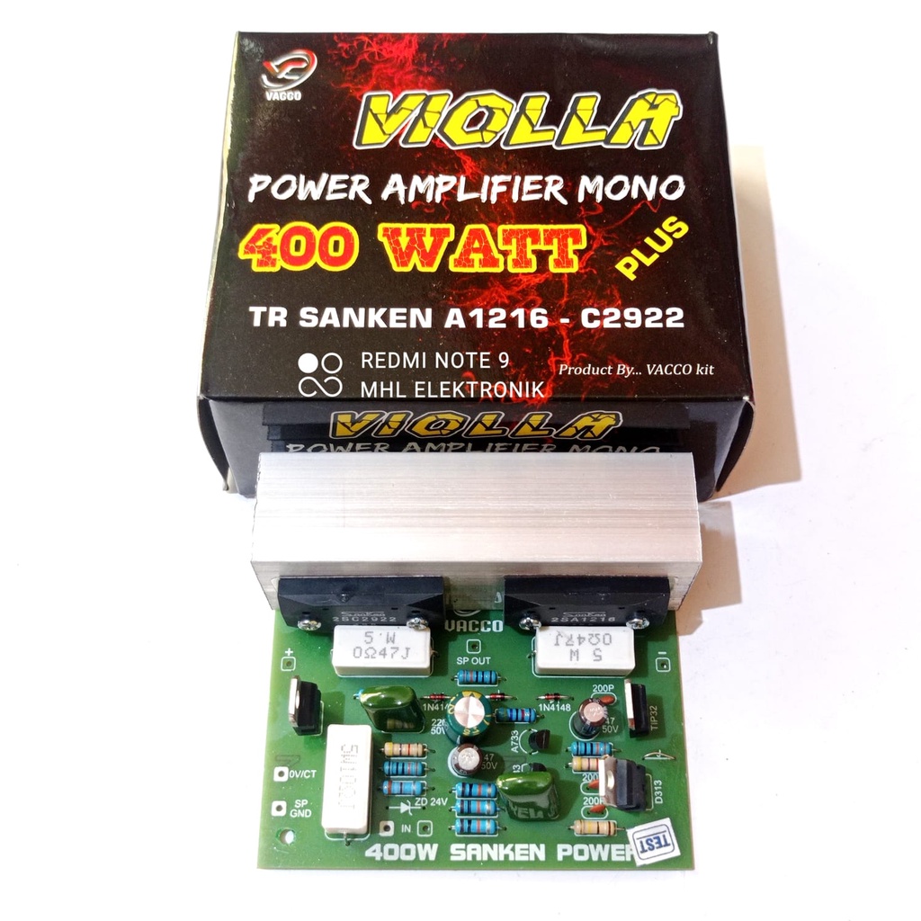 Jual KIT Power Amplifier Mono 400W 1 Set SANKEN VIOLLA VACCO | Shopee ...