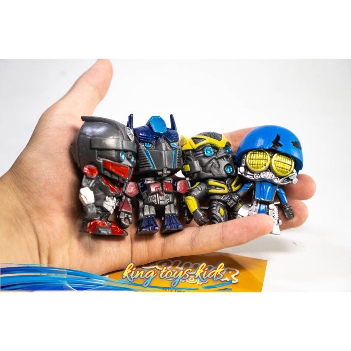 Jual TERLARIS / Figure Set Transformer Chibi Mecha Optimus Bumble bee ...