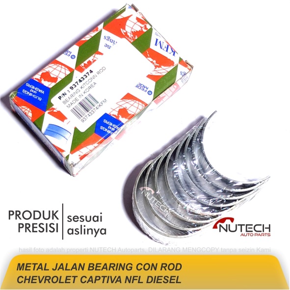 Jual METAL JALAN BEARING CON ROD CHEVROLET CAPTIVA NFL DIESEL OEM KOREA ...
