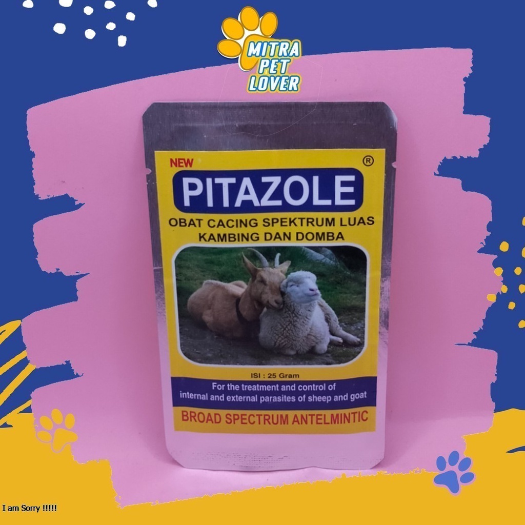 Jual OBAT CACING KAMBING - PITAZOLE 25GRAM - BASMI CACING PITA LAMBUNG ...