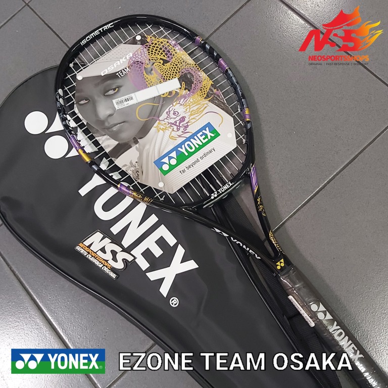 Jual Raket Tenis Yonex Ezone Osaka Team 100 Gold Purple 290 Gram Original | Shopee Indonesia