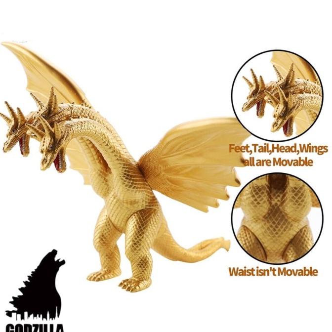 Jual Action Figure Godzilla Ghidorah Dragon 3 Head King Of Monster ...