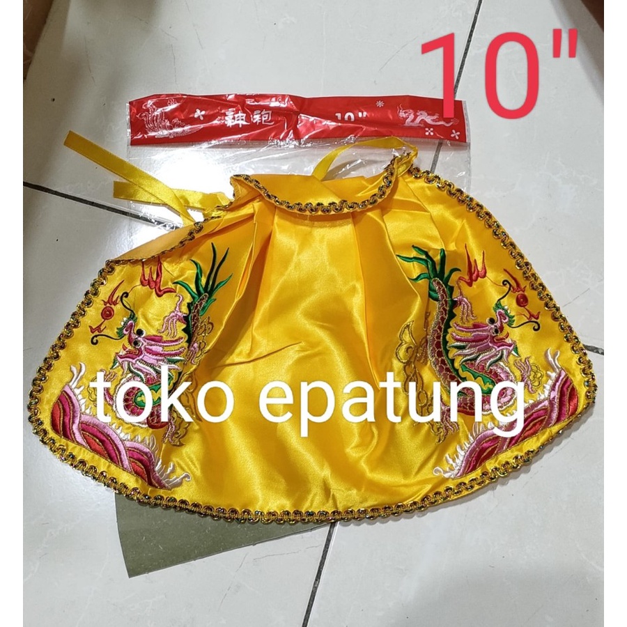 Jual Jubah Rupang / Baju patung - Kuning - Naga - bordir - 10 Inch - gl ...