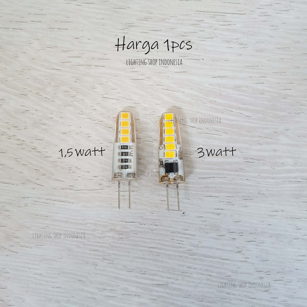 Jual Lampu kacang led smd 3w 1.5w G4 mr16 220volt kaki tusuk | Shopee ...