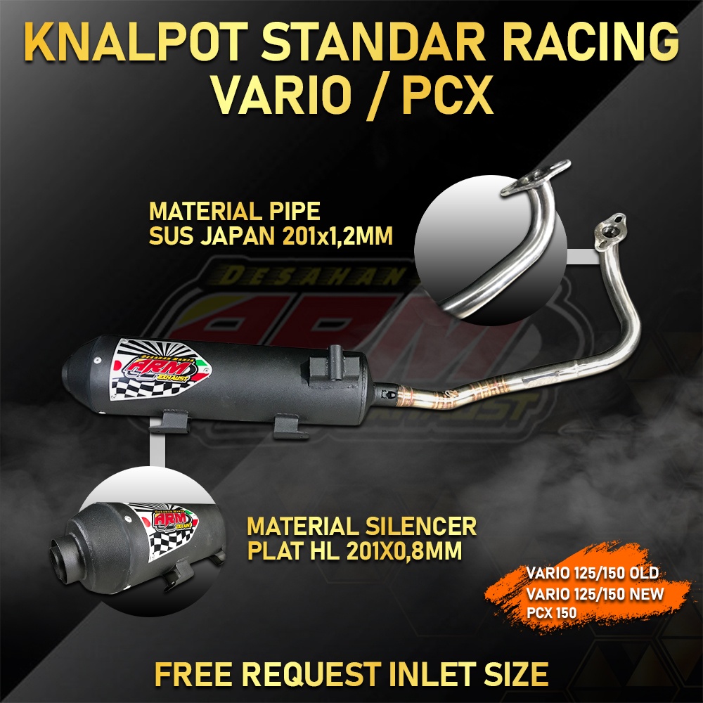 Jual KNALPOT STANDAR RACING VARIO / PCX | Shopee Indonesia
