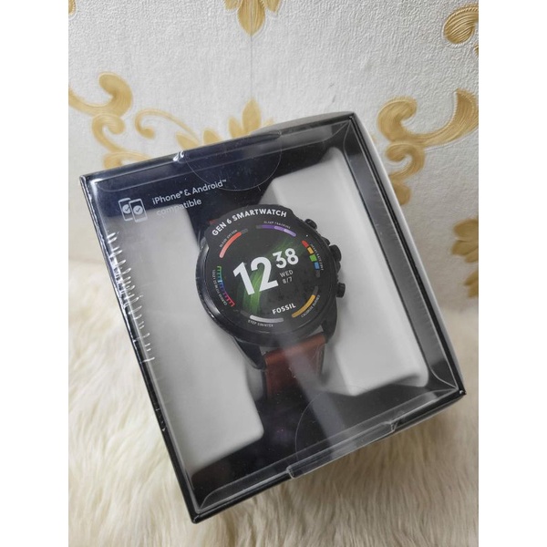 Jual FOSSIL smartwatch Ftw4062 full segel gen 6 leather brown | Shopee ...