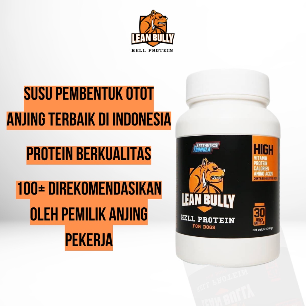 Jual Vitamin / suplemen otot anjing Lean Bully Hell Protein menambah ...