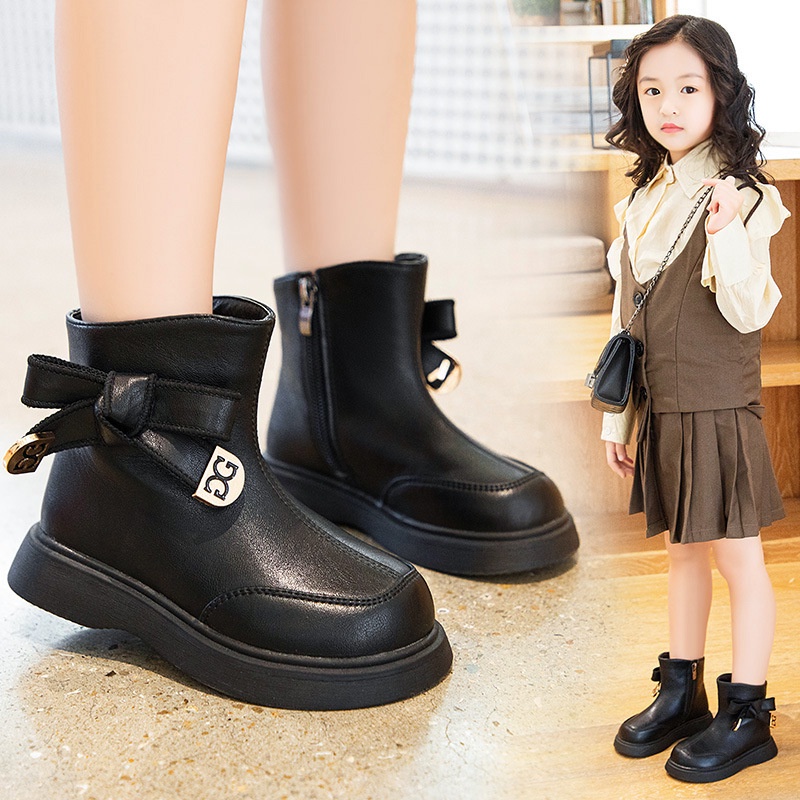 Jual 8019 NEW Sepatu boot anak perempuan motif pita / boot premium ...