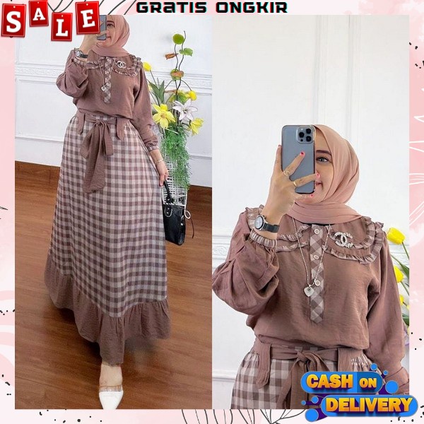 Jual Buju Deres Wnta Ibu Ibu Dress Wanita Pesta Kondangan Premium Bsju ...