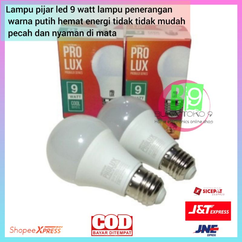 Jual Lampu pijar led 9 watt lampu penerangan warna putih hemat energi ...