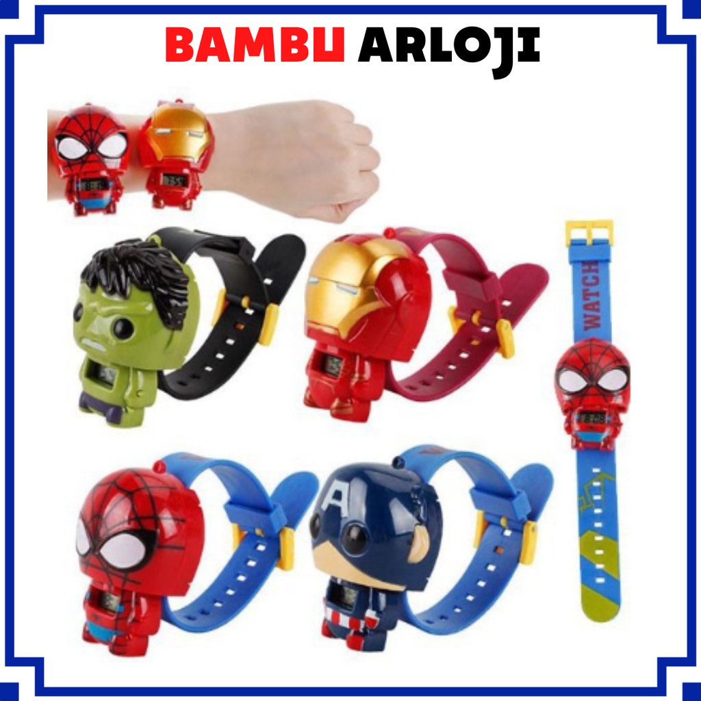 Jual BAJ JAM TANGAN ANAK MURAH ROBOT SUPER-HERO KARAKTER LUCU MURAH ...