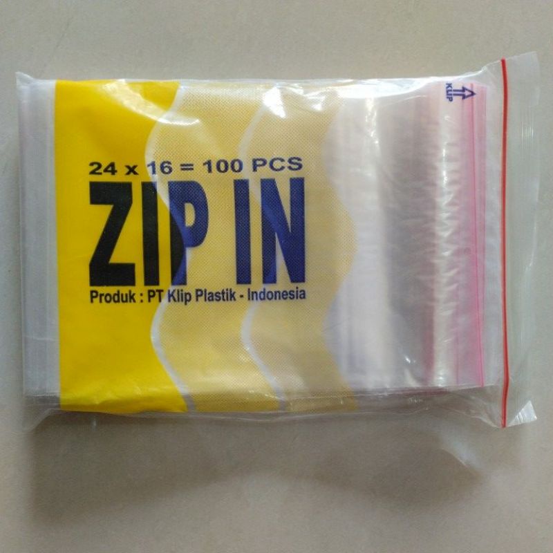 Jual Plastik Klip besar 24 x 16 /Plastik Klip Zip In/Klip saos/Plastik ...
