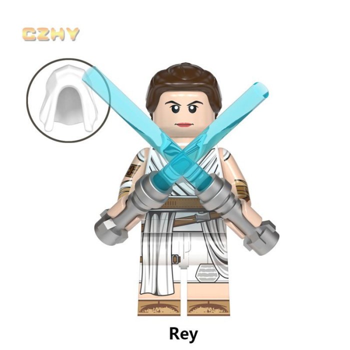 Jual Lego Rey Starwars Minifigure Super Hero Kylo Ren C3PO Yoda Strange ...