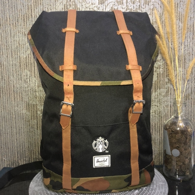 Jual HERSCHEL X STARBUCKS BACKPACK ORIGINAL (second like new) | Shopee ...