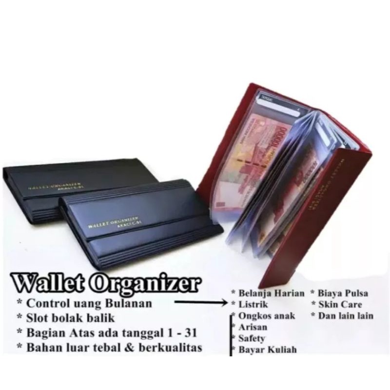 Jual Dompet Organizer Keuangan Bulanan | Shopee Indonesia