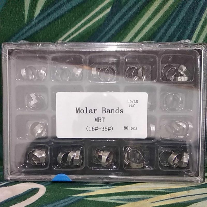 Jual MOLAR BAND Dental MOLARBAND with Buccal Tube ASSORTED 80 PIECES | Shopee Indonesia