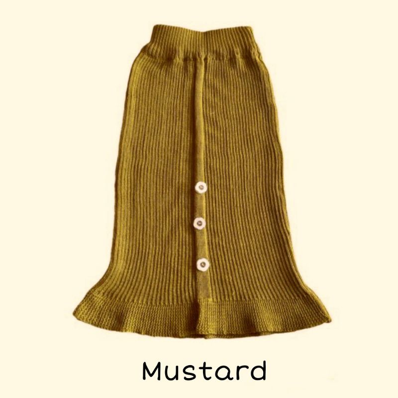 Jual ROK SPAN RAJUT ANAK / ROK RAJUT ANAK KANCING BUNGA BAHAN TEBAL ...