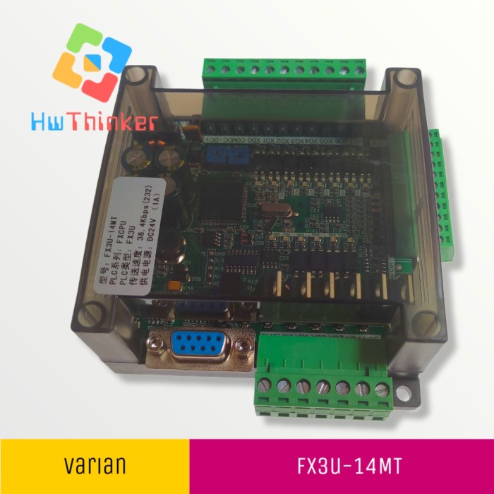 Jual PLC Industrial Control Board FX3U-14MT 8DI 6DO 6AD 2DA- RS232 ...