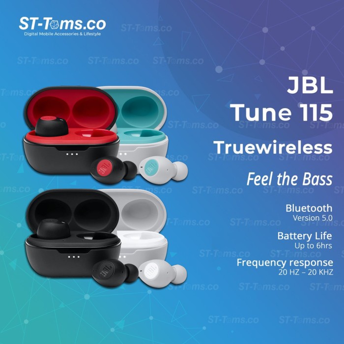 Jual JBL Tune 115 TWS True Wireless Earphone Headset Earbuds | Shopee ...