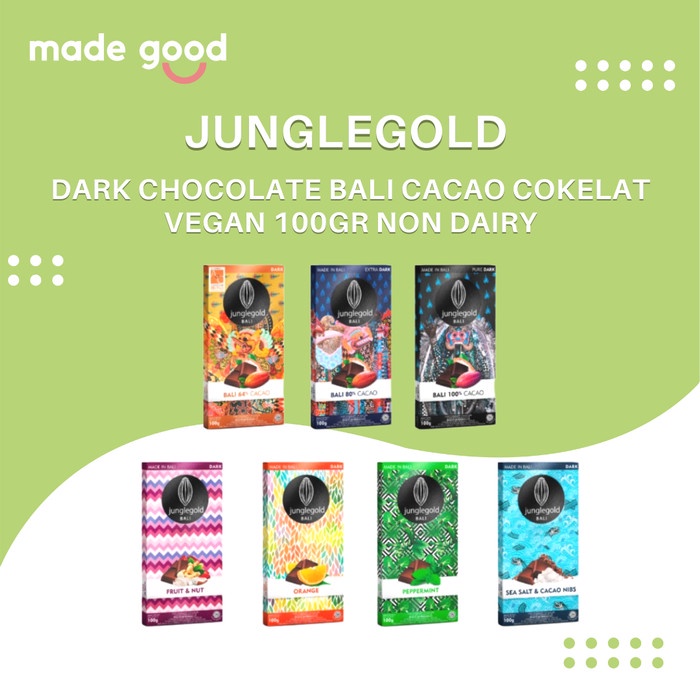 Jual Pod Chocolate Dark Chocolate Bali Junglegold Cacao Cokelat Vegan ...