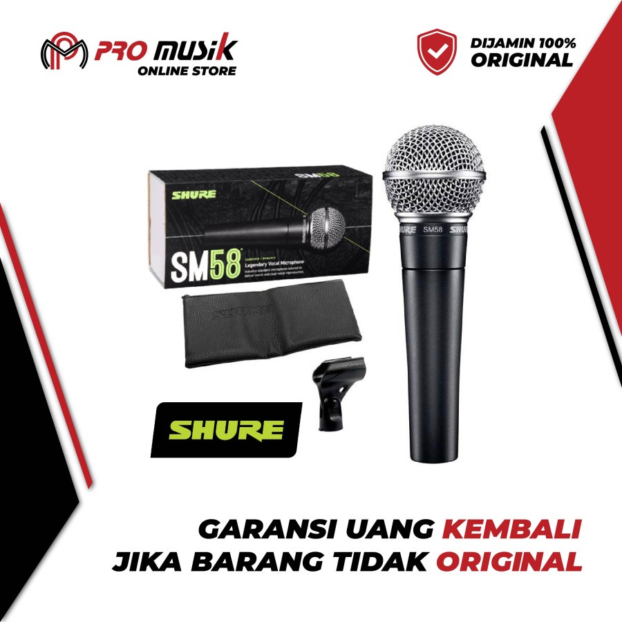 Jual Shure SM58 Dynamic Vocal Microphone - Original dan Garansi Resmi ...